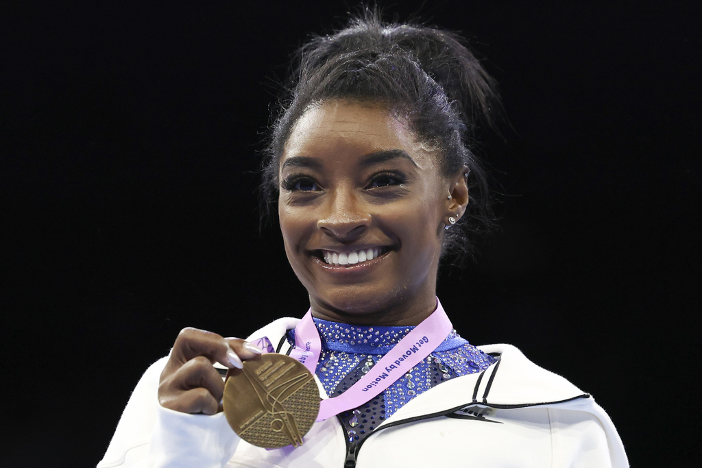 Fri. 9:46 a.m.: Gymnastics star Simone Biles named AP Female Athlete of ...